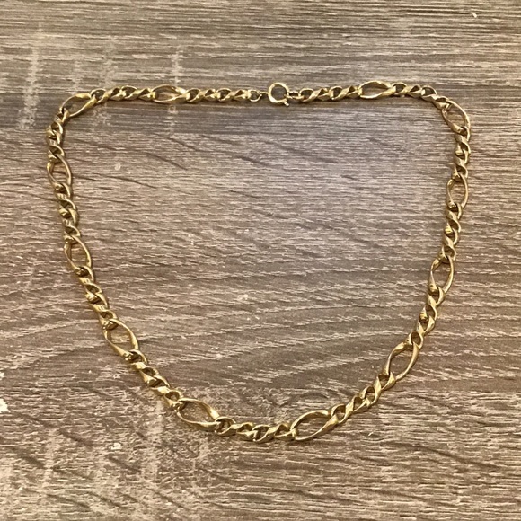 Jewelry | Vintage Gold Tone Combination Figure Eight Figaro Chain ...